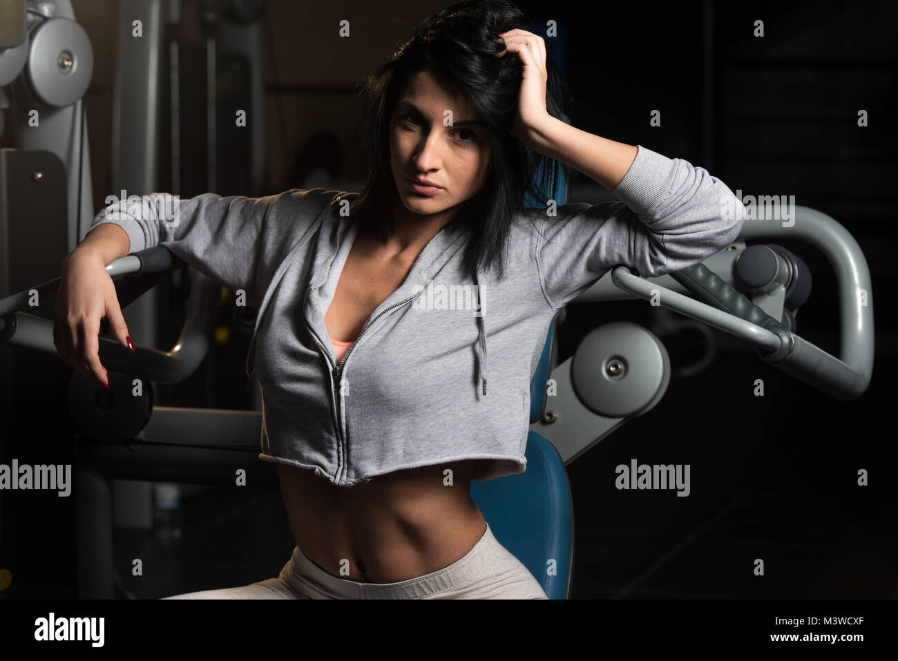 Pretty Good Looking And Attractive Young Woman With Muscular Body ...