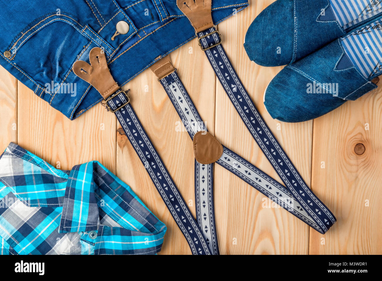 Check shirt and jeans hi-res stock photography and images - Alamy
