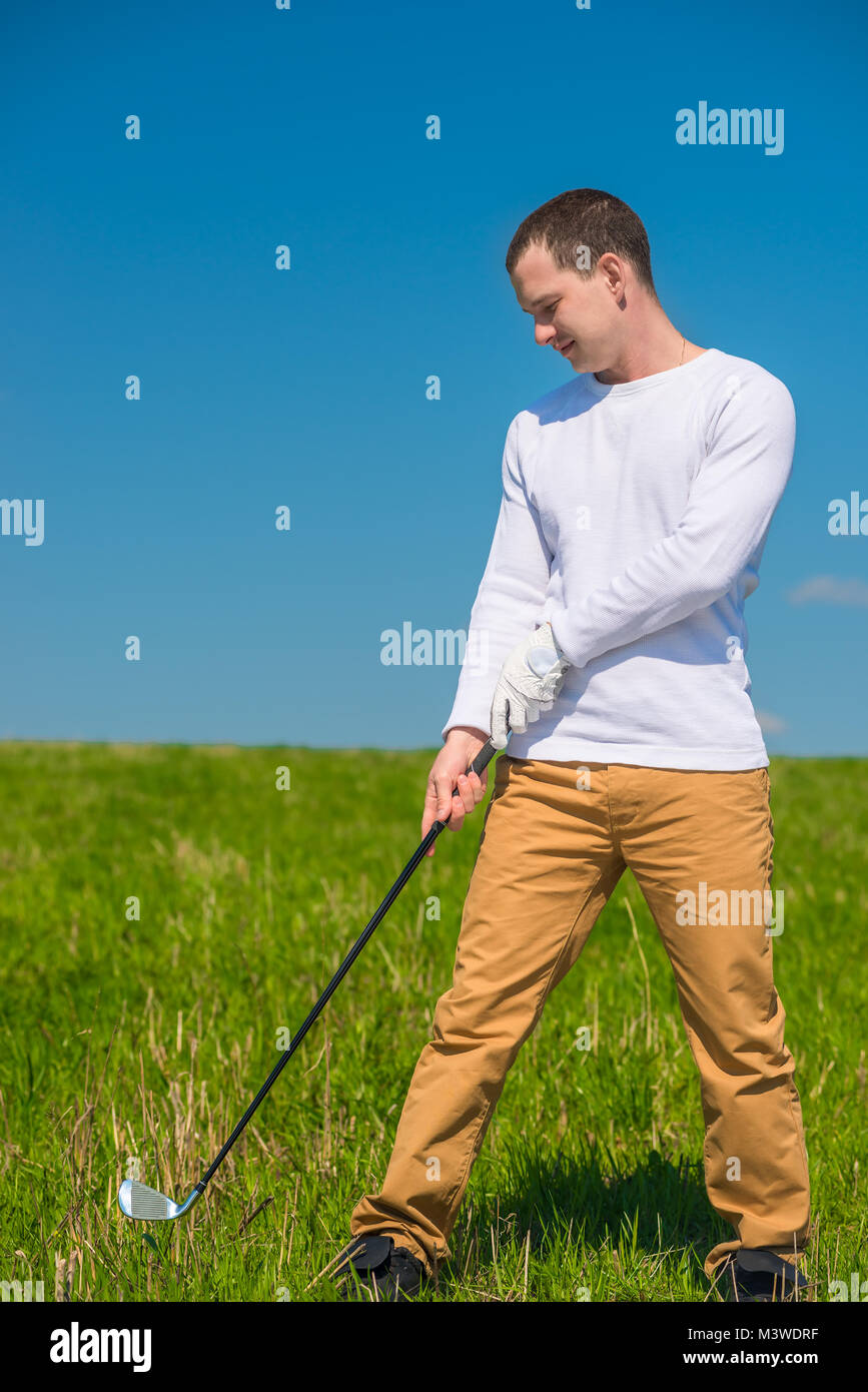 Professional golfer full swing hi-res stock photography and images - Alamy