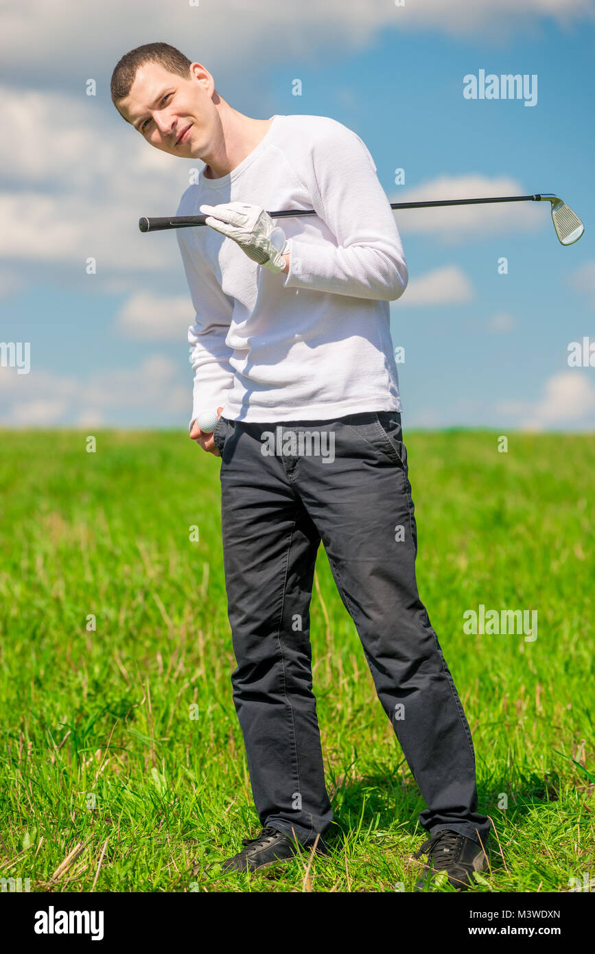 Happy golfer hi-res stock photography and images - Alamy