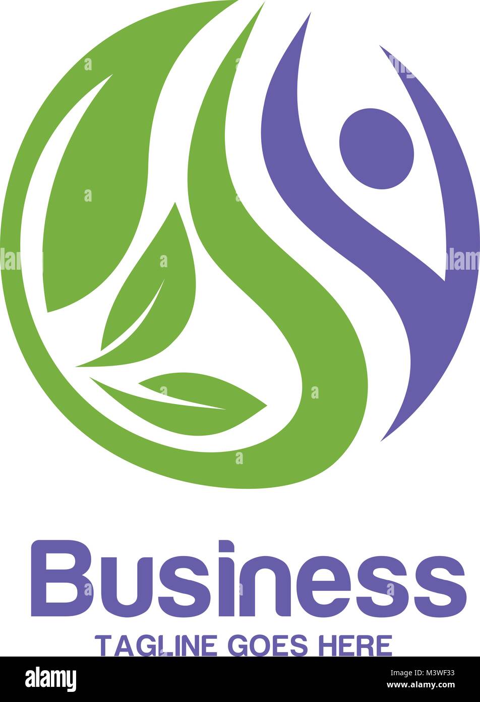 beauty health body logo, wellness plant human symbol icon Stock Vector ...