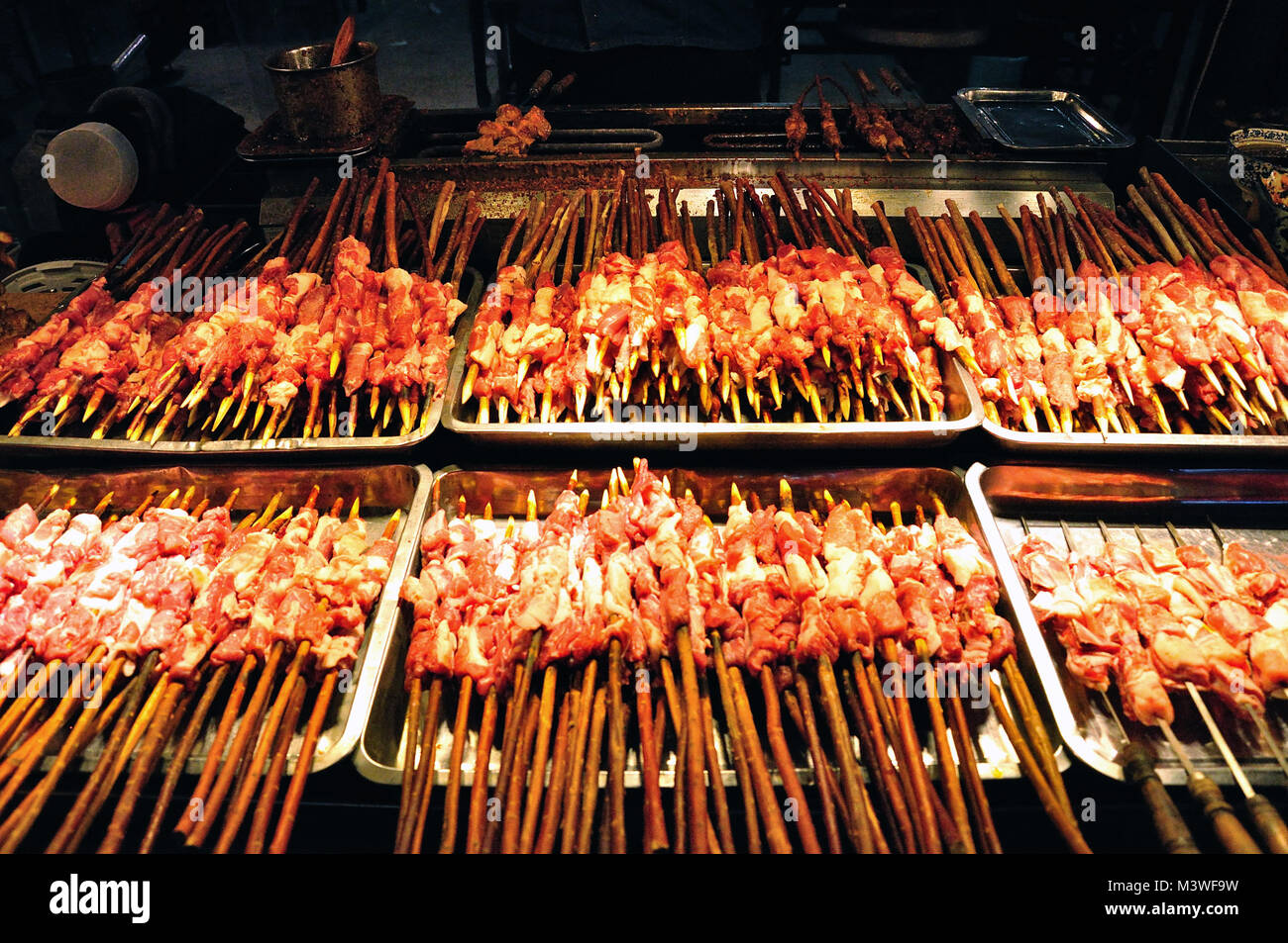 Muslim snack street in Xian Stock Photo - Alamy
