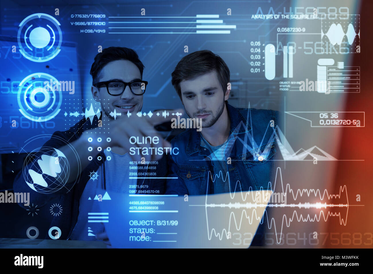 Professioanl programmers working together Stock Photo - Alamy