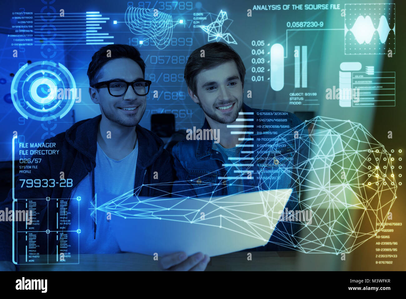 Data center team programmers hi-res stock photography and images - Alamy