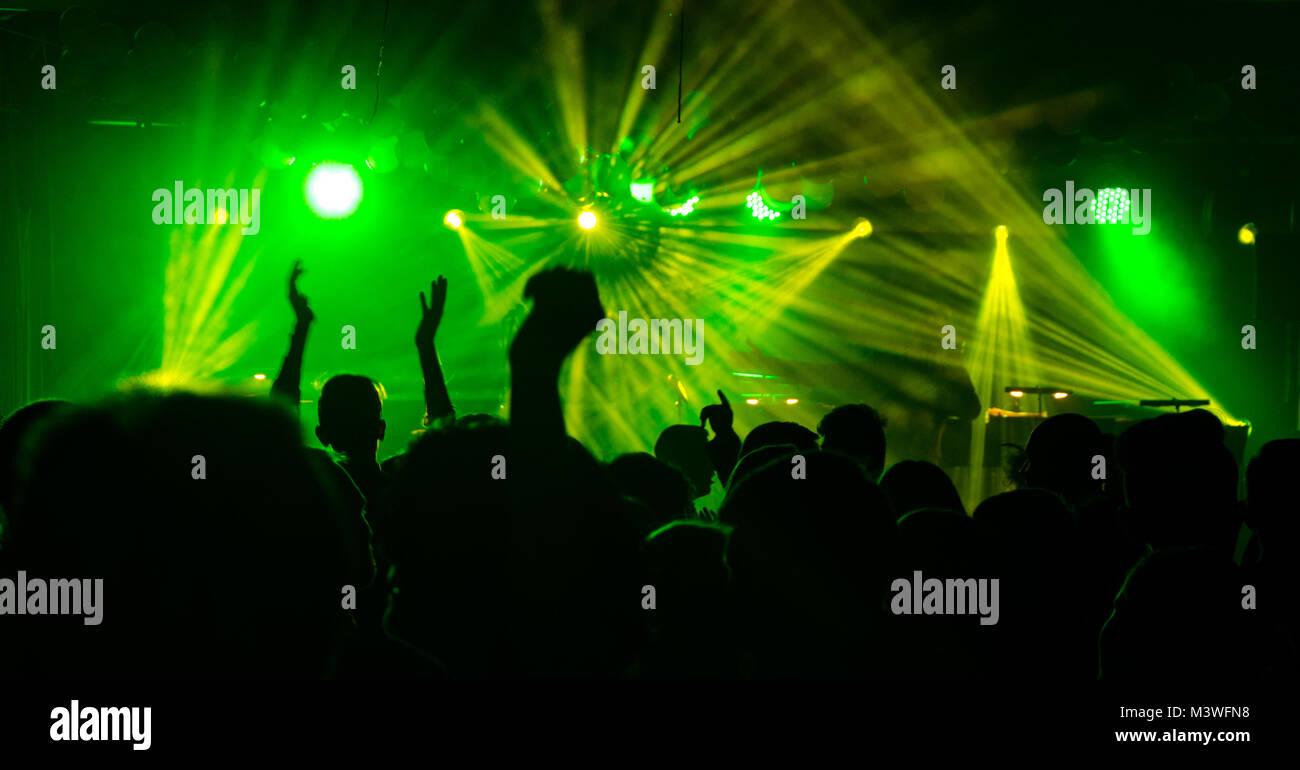 Young dancing people at the party in the shadow Stock Photo - Alamy