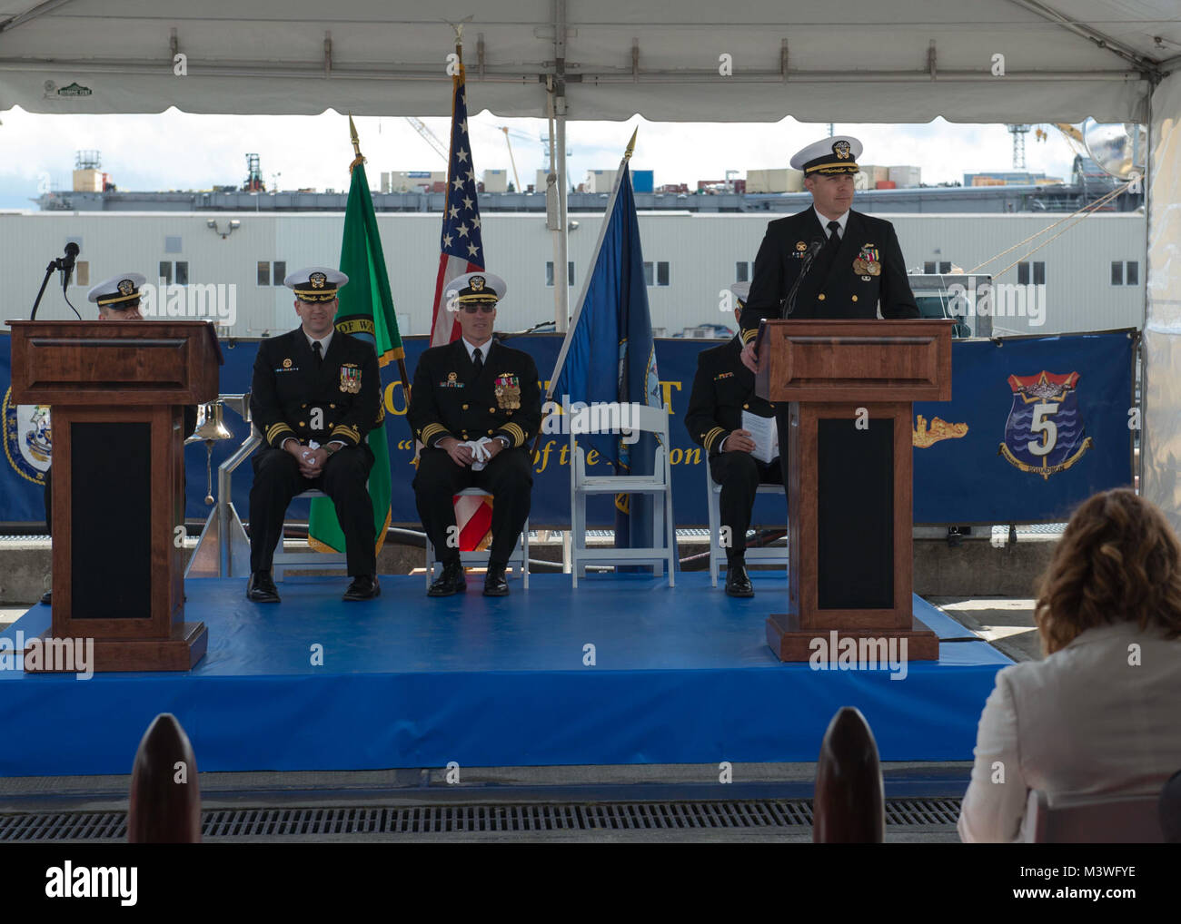 Seawolf class fast attack submarine uss connecticut hi-res stock ...