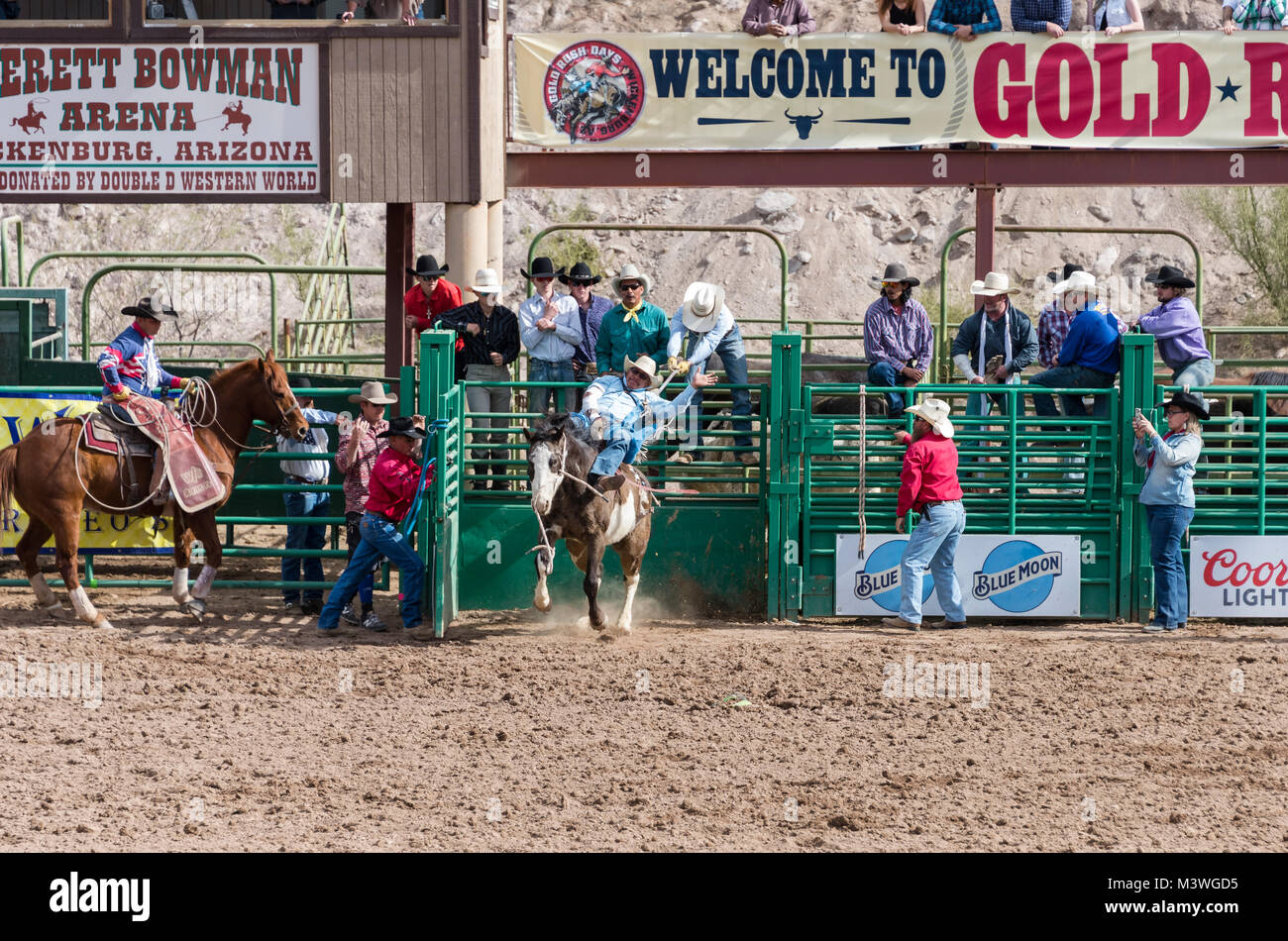 Gold Rush days in Wickenburg, AZ, with Rodeo at Everett Bowman Area in ...