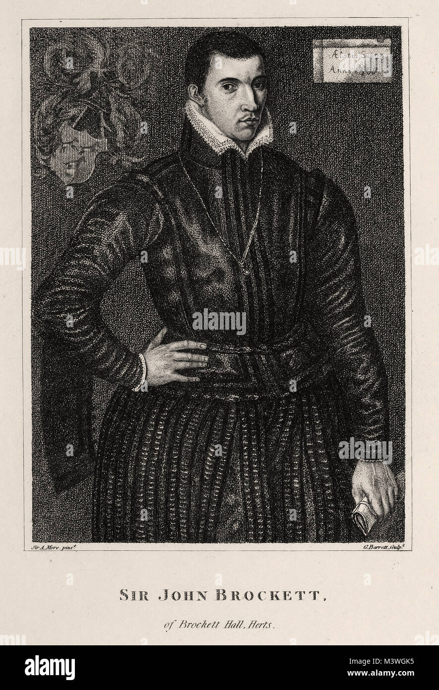 Portrait of Sir John BROCKETT Stock Photo - Alamy