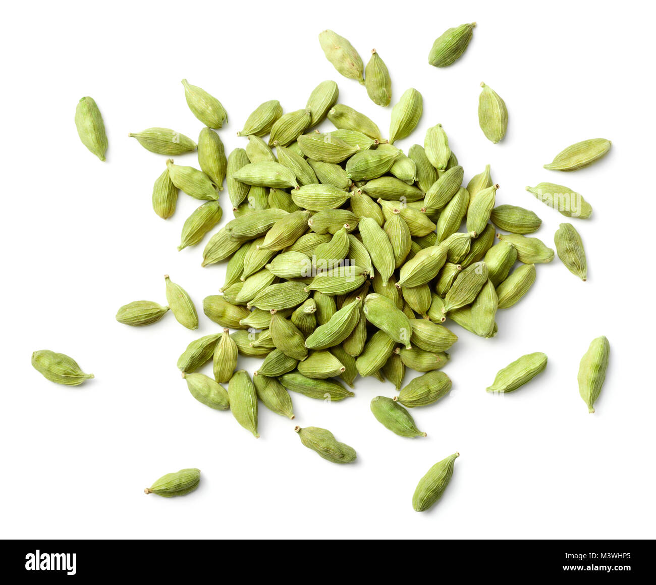 closeup of dried cardamom isolated on the white Stock Photo - Alamy