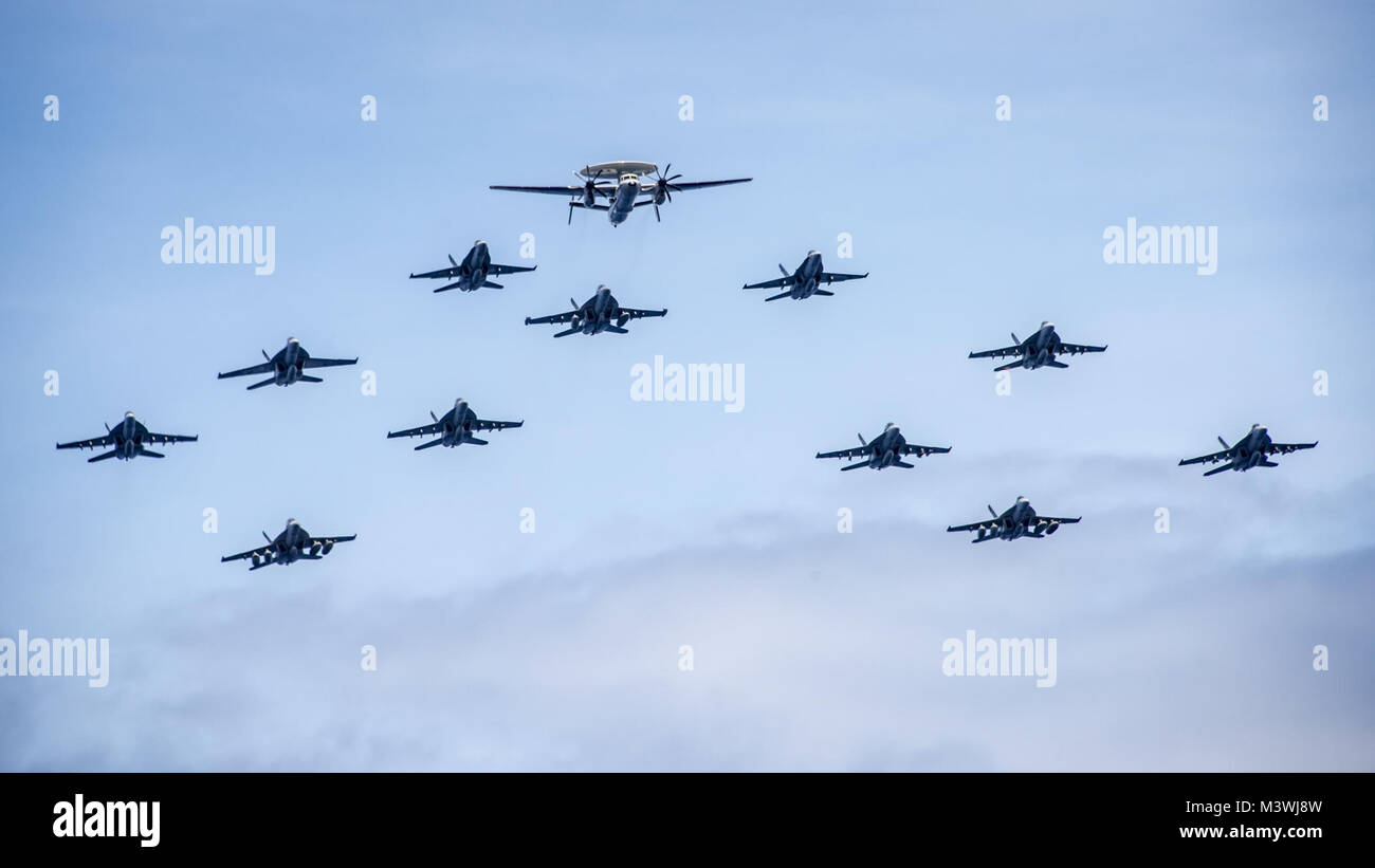 170618-N-BL637-104 PACIFIC OCEAN (June 18, 2017) Aircraft from Carrier ...