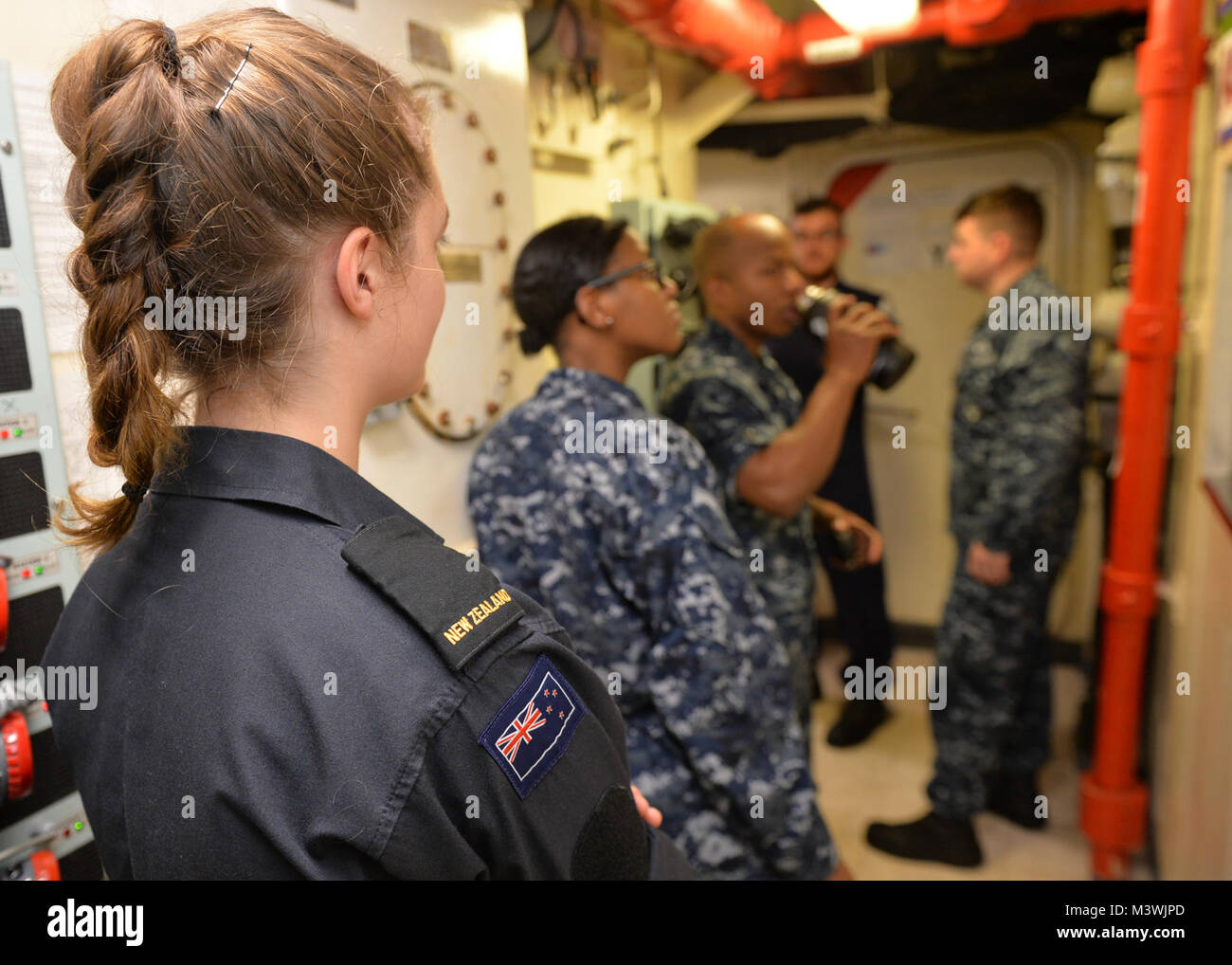 WATERS OFF GUAM (June 30, 2017) U.S. Navy Sailors from Carrier Strike ...