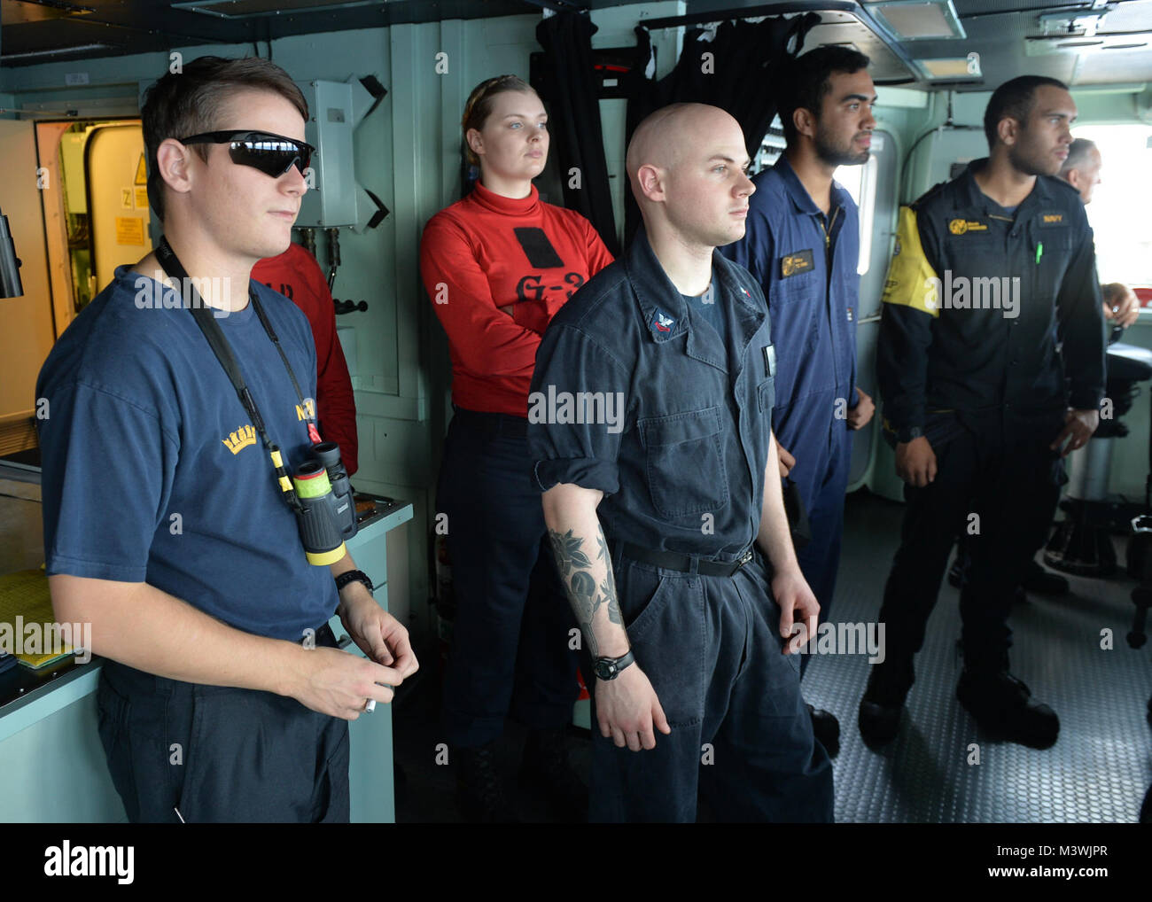 WATERS OFF GUAM (June 30, 2017) U.S. Navy Sailors from Carrier Strike ...