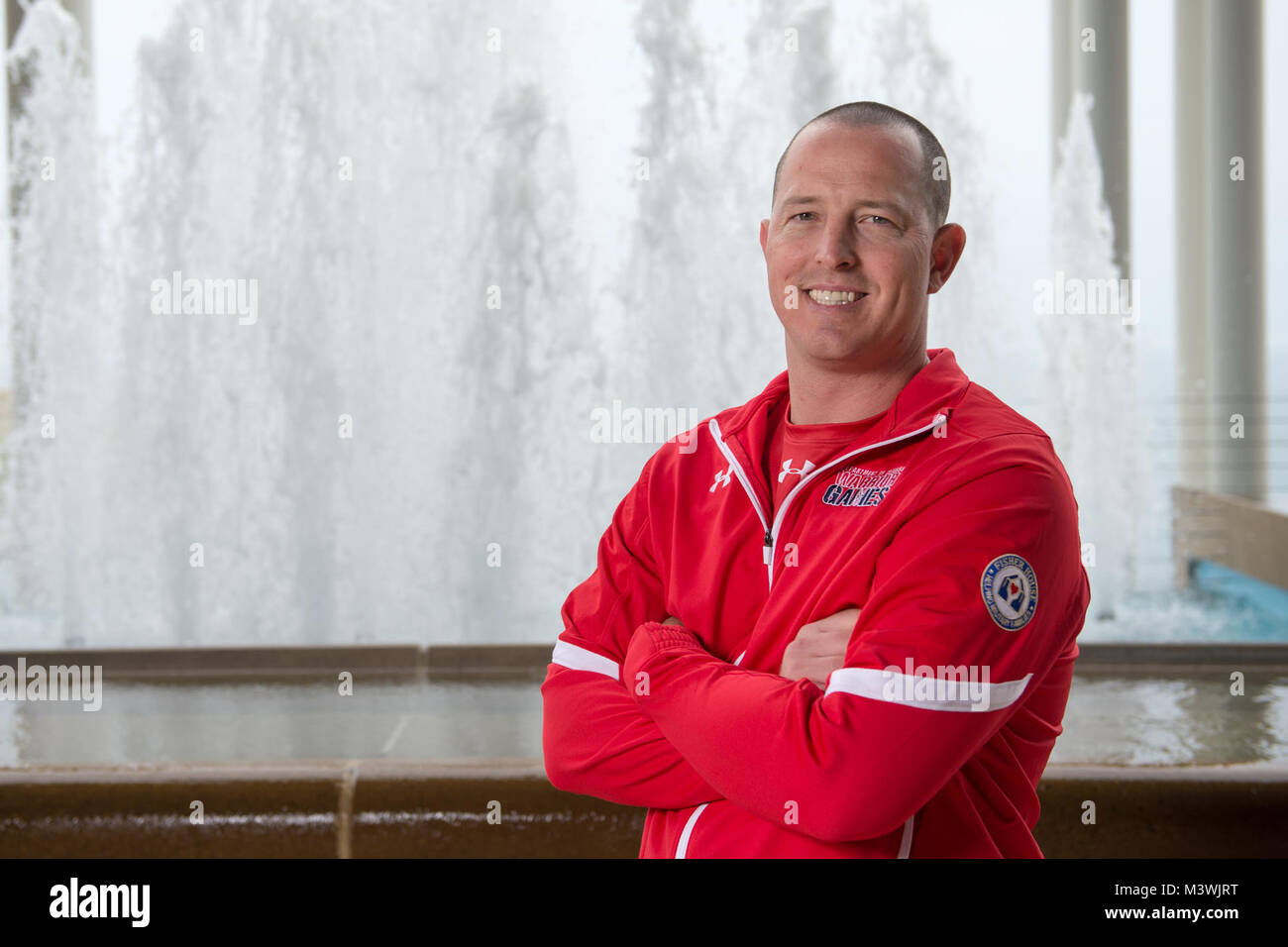 Marine Staff Sgt. James Dunaway poses for a photo at McCormick Place in ...