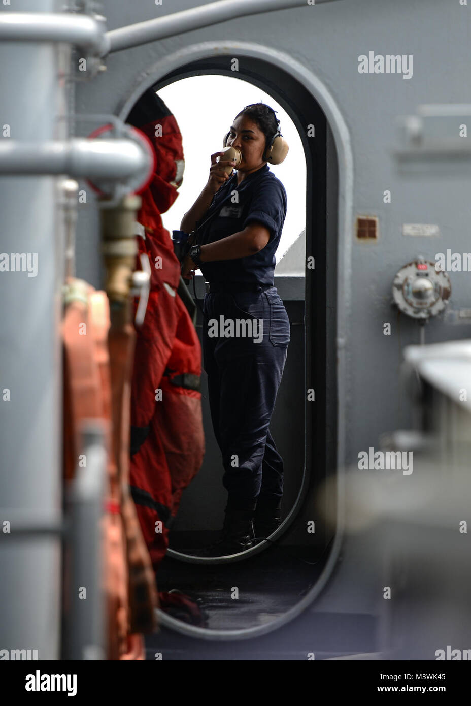 STRAIT OF MALACCA (July 6, 2017) U.S. Navy Seaman Isabell Zamuzio, from ...