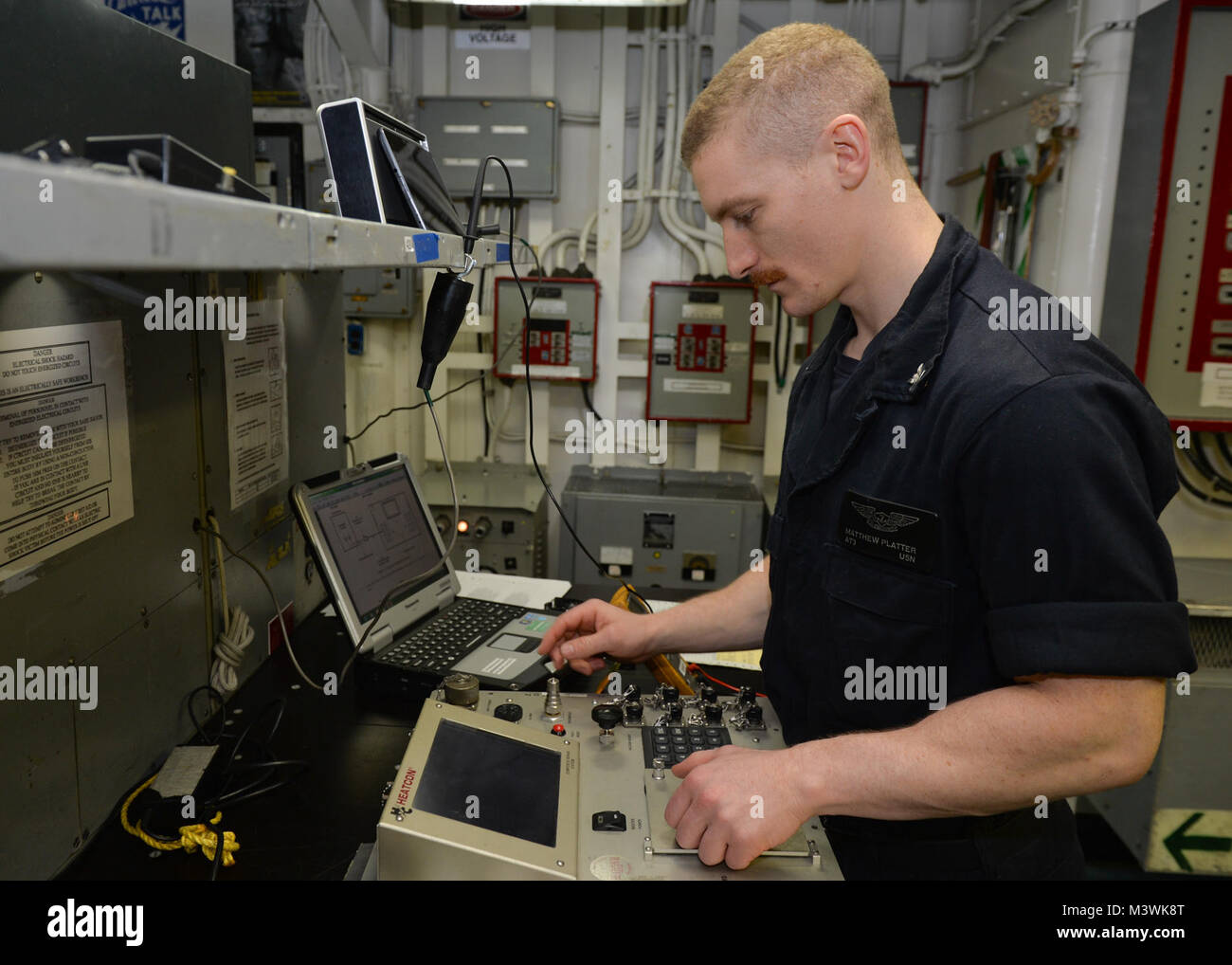 BAY OF BENGAL (July 7, 2017) U.S. Navy Aviation Electrician 3rd Class ...