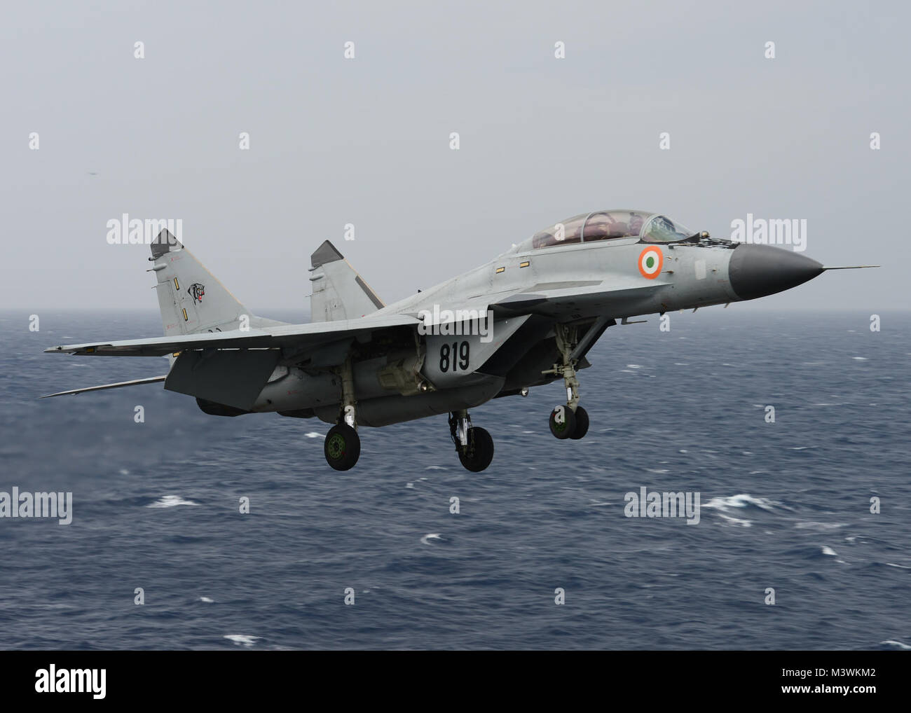 BAY OF BENGAL (July 16, 2017) An MIG-29K Fulcrum aircraft from the ...