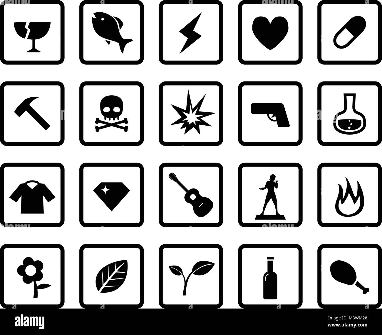 Type of product icons in simple style, vector design Stock Vector Image ...