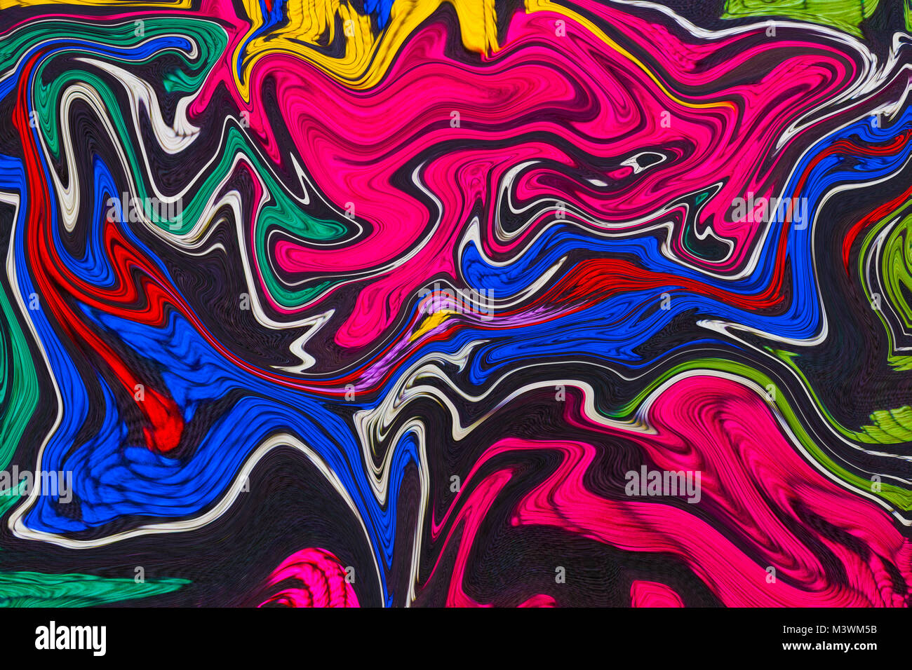 Juicy color mix painting with marbling. Marble texture. Paint splash ...