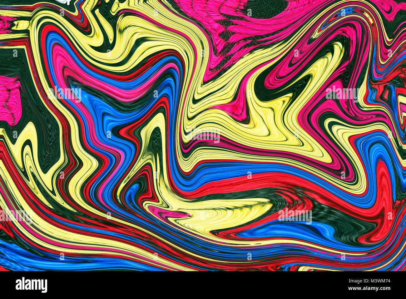 Juicy color mix painting with marbling. Marble texture. Paint splash ...