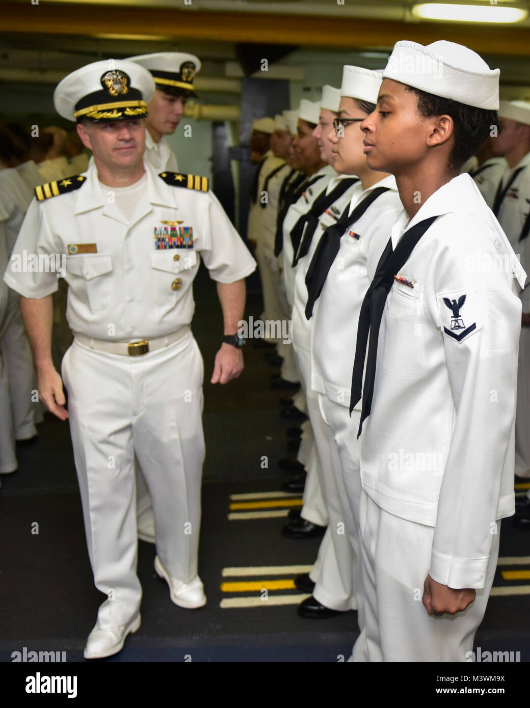 Executive officer of the aircraft carrier uss nimitz cvn 68 hi-res ...