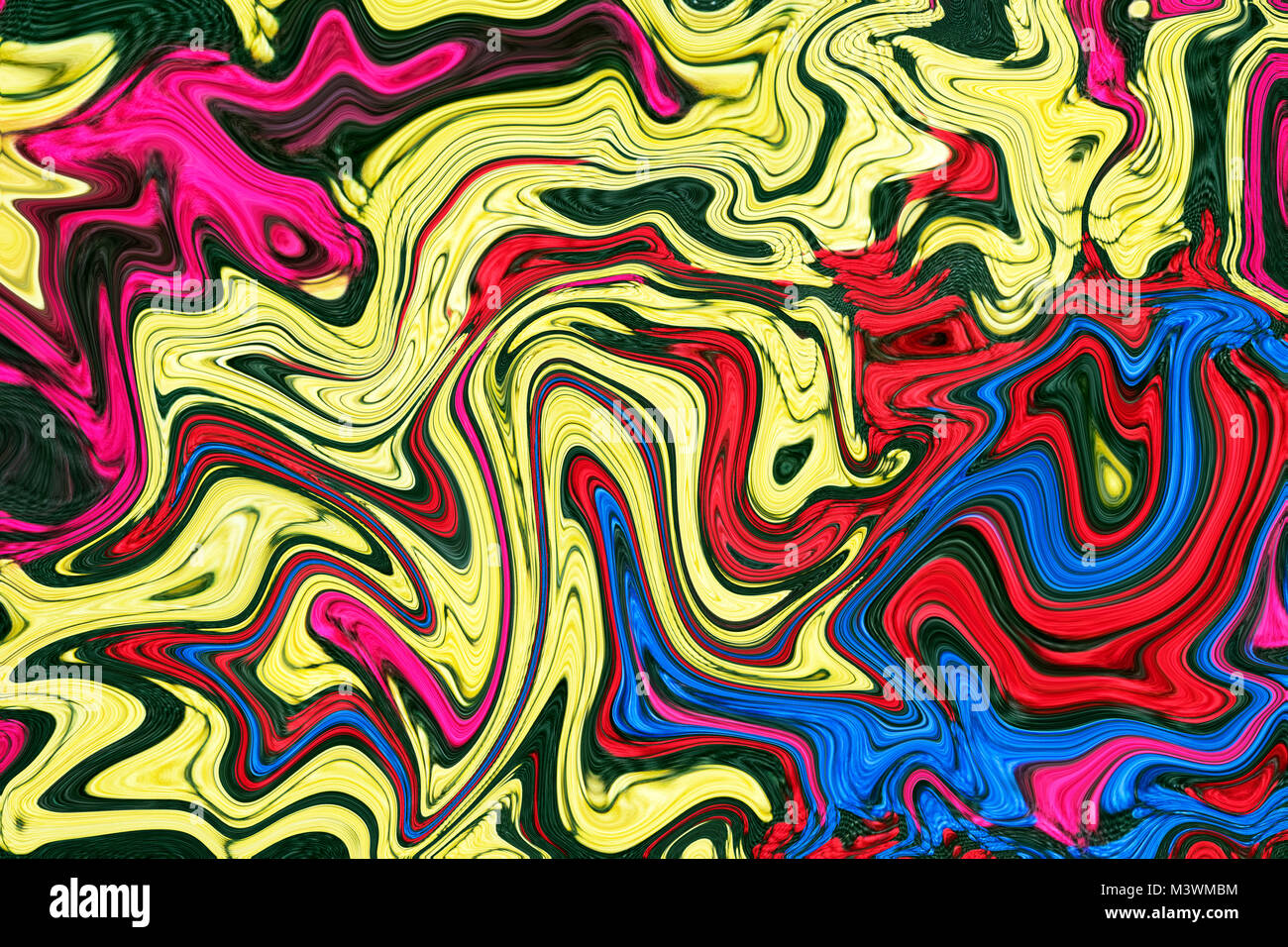 Juicy color mix painting with marbling. Marble texture. Paint splash ...