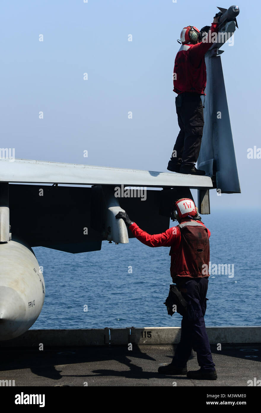 ARABIAN GULF (July 25, 2017) U.S. Navy Aviation Ordnanceman 2nd Class ...