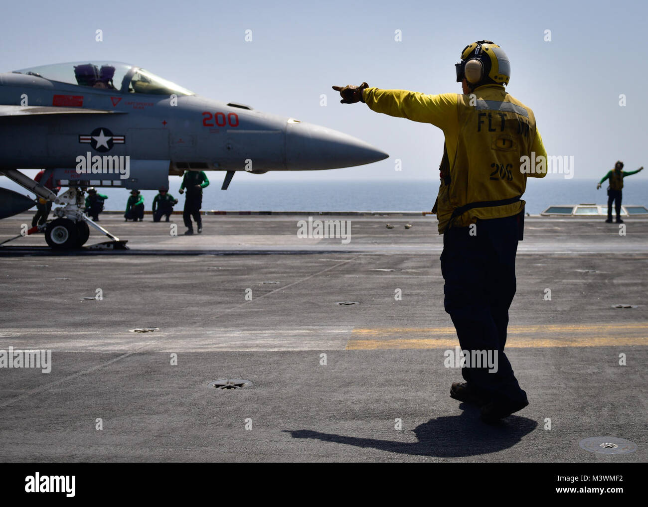 ARABIAN GULF (July 26, 2017) U.S. Navy Aviation Boatswain's Mate ...
