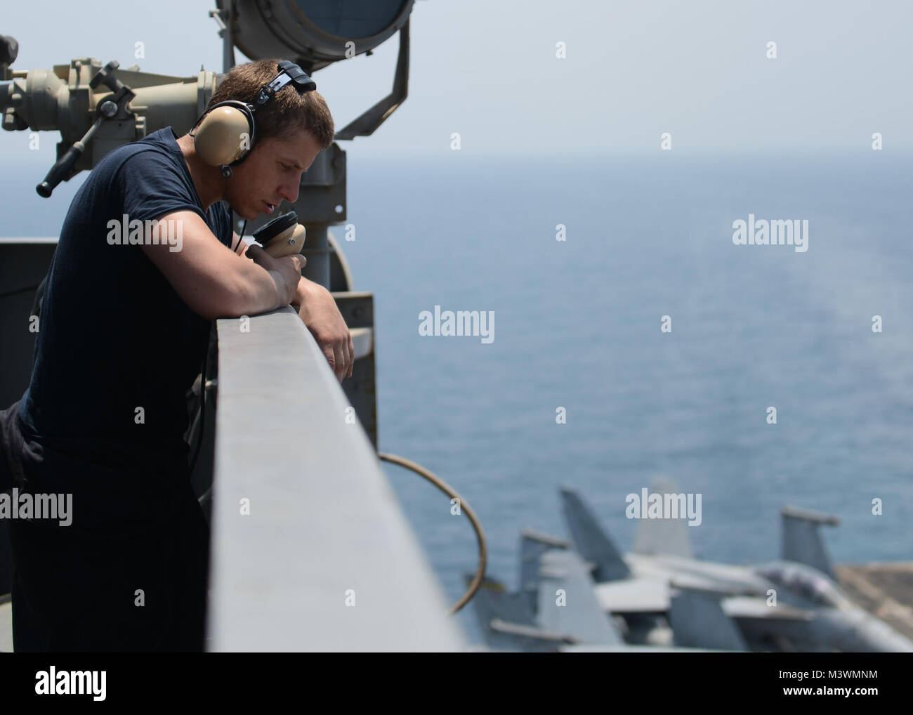 ARABIAN GULF (Aug. 1, 2017) U.S. Navy Seaman Gregory Copley, from ...
