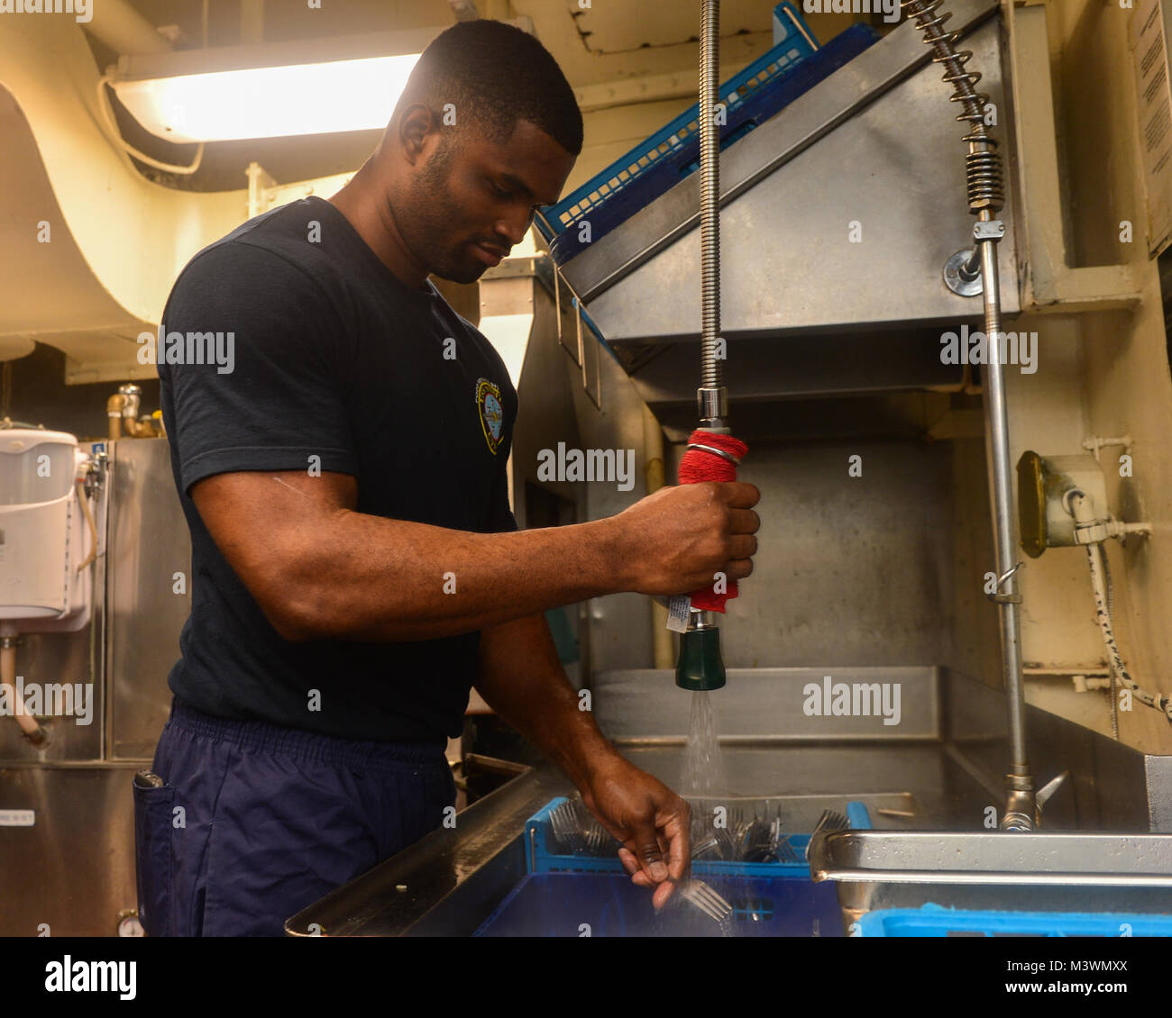 ARABIAN GULF (Aug. 1, 2017) U.S. Navy Aviation Structural Mechanic ...