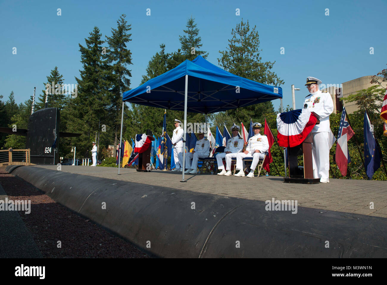 BANGOR, Wash. (Aug. 03, 2017) Capt. Mark Schmall, from Des Moines, Iowa ...