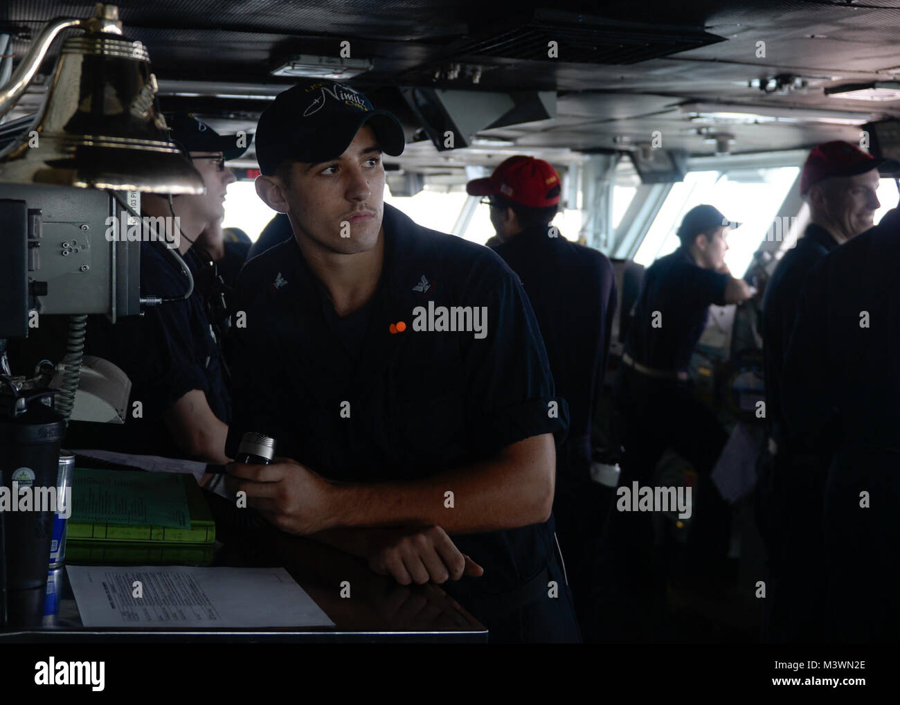 ARABIAN GULF (Aug. 3, 2017) U.S. Navy Boatswain's Mate 2nd Class ...