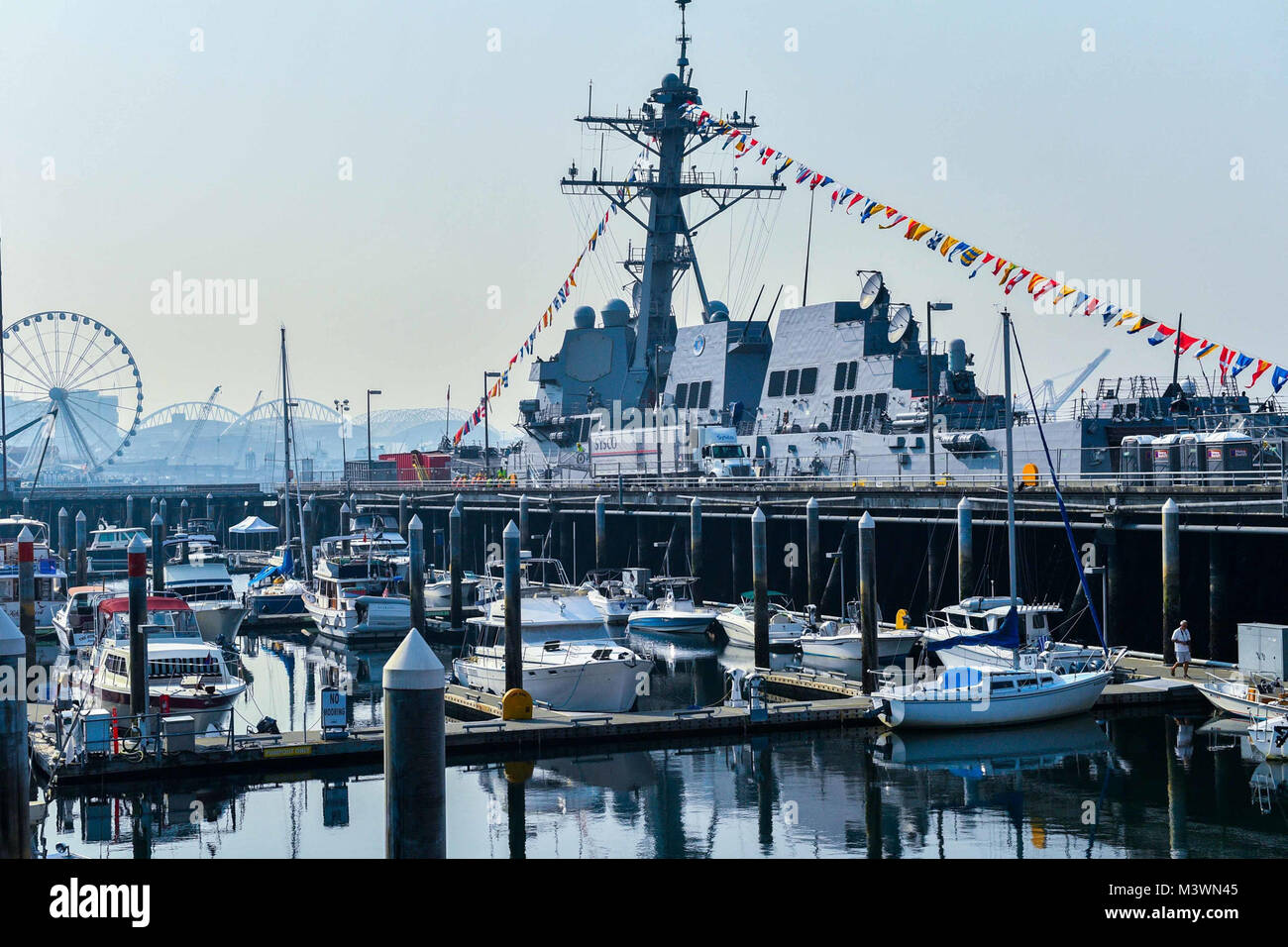 170804-N-SH284-006 SEATTLE (Aug. 4, 2017) The Arleigh Burke-class ...