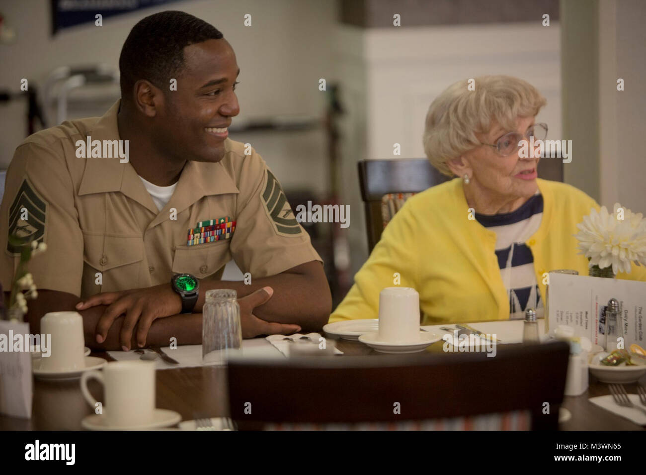 Gunnery Sergeant Warren Wofford, a platoon sergeant with Combat ...