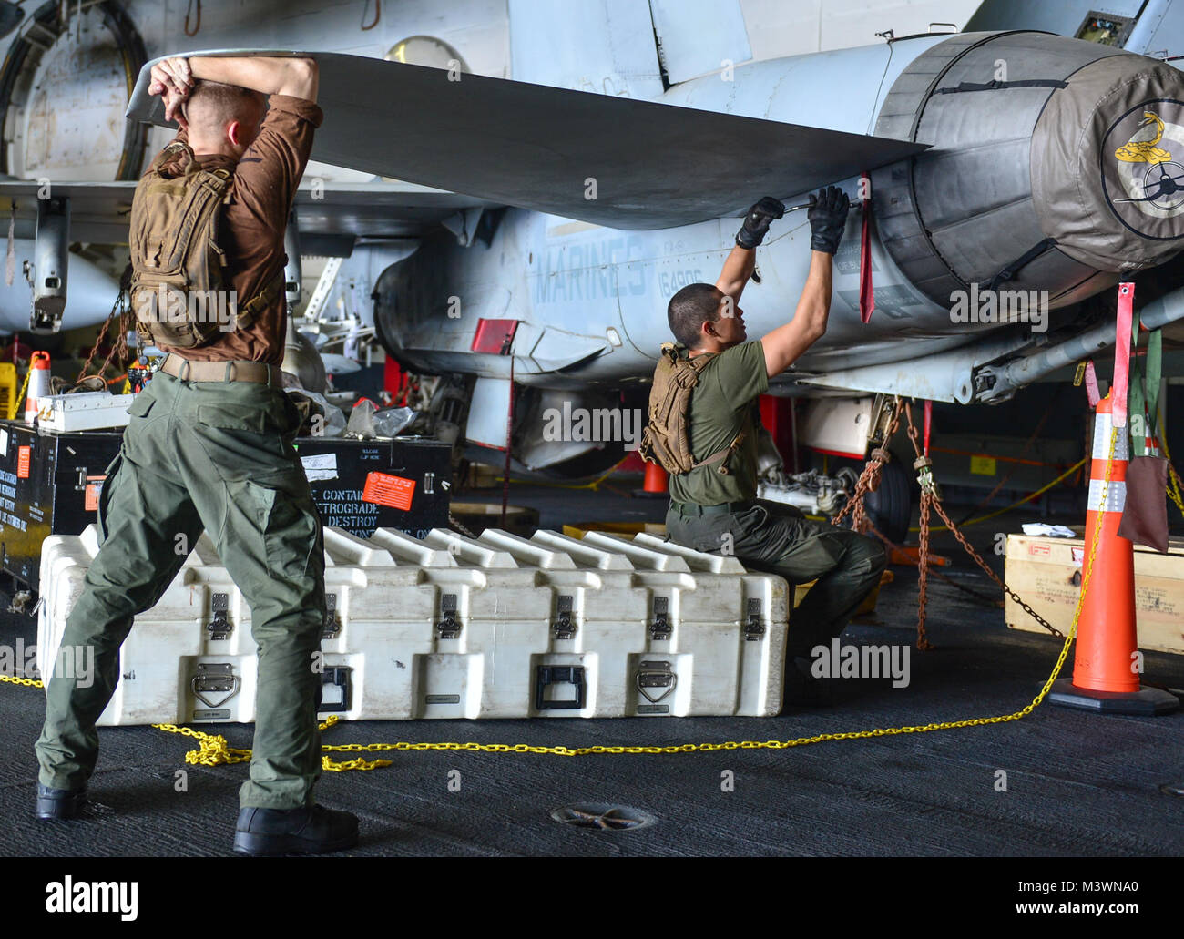 ARABIAN GULF (Aug. 7, 2017) U.S. Marine Corps Lance Cpl. Brendan ...