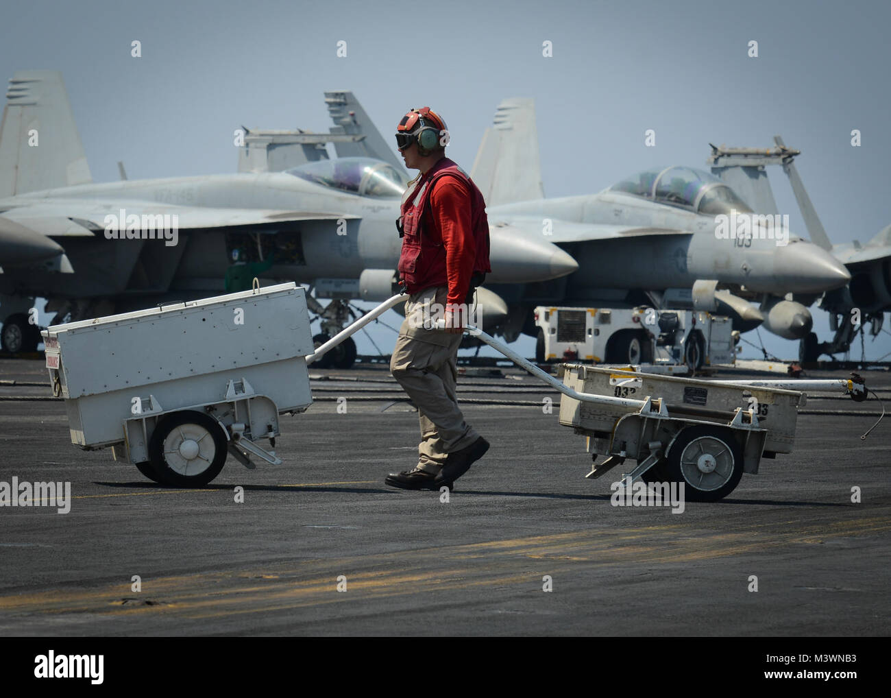 ARABIAN GULF (Aug. 8, 2017) U.S. Navy Ens. Jeff Comstock, from Aurora ...