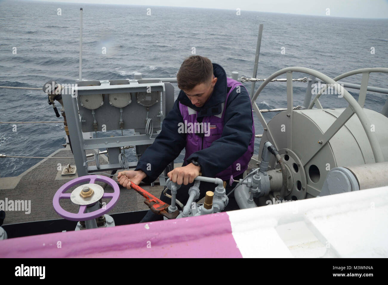 170811-N-NB142-305 PACIFIC OCEAN (Aug. 11, 2017) Airman Jack Iguess ...