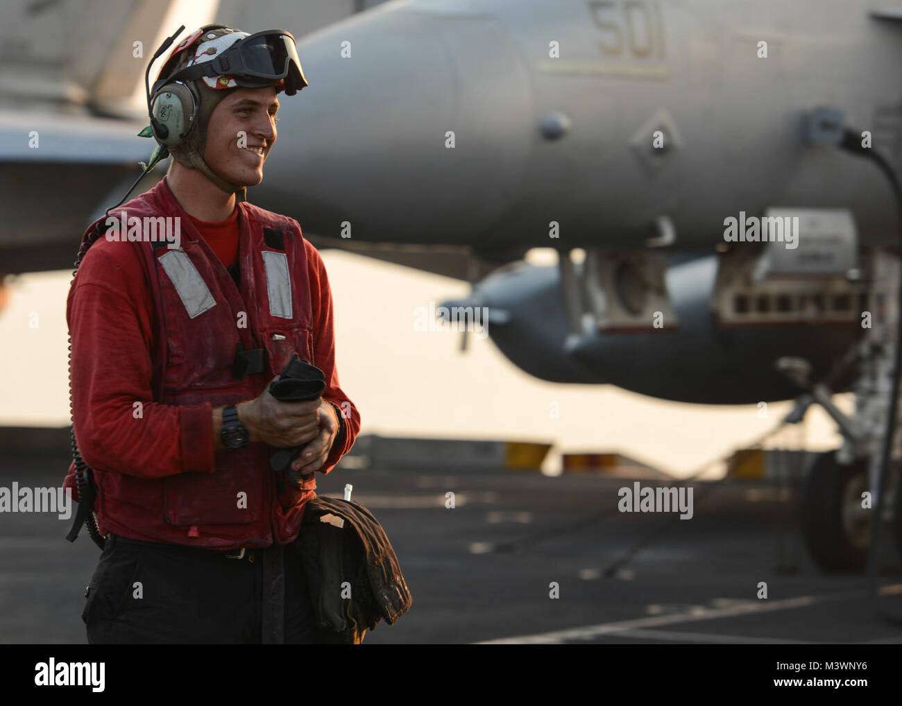 ARABIAN GULF (Aug. 13, 2017) U.S. Navy Aviation Ordnanceman 3rd Class ...