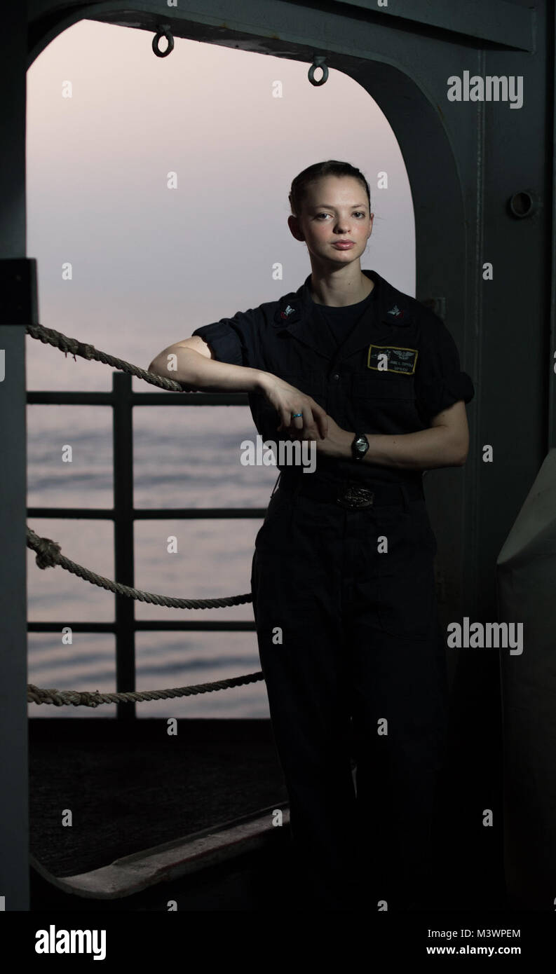 ARABIAN GULF (Aug. 26, 2017) Air Traffic Controller 2nd Class Jamie ...