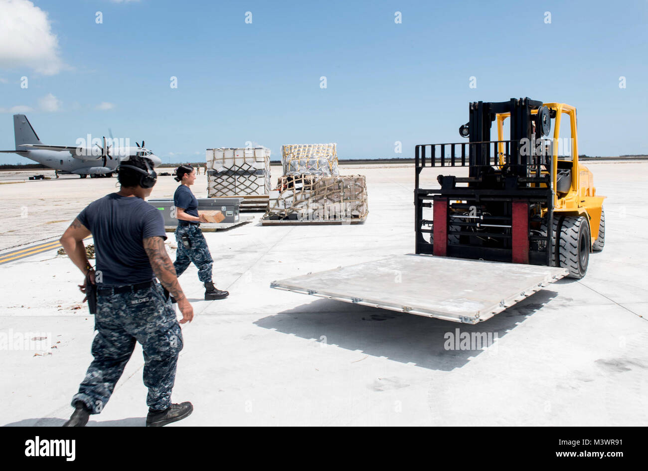 170914-N-RM689-229 KEY WEST, Fla. (Sept. 14, 2017) Sailors assigned to ...