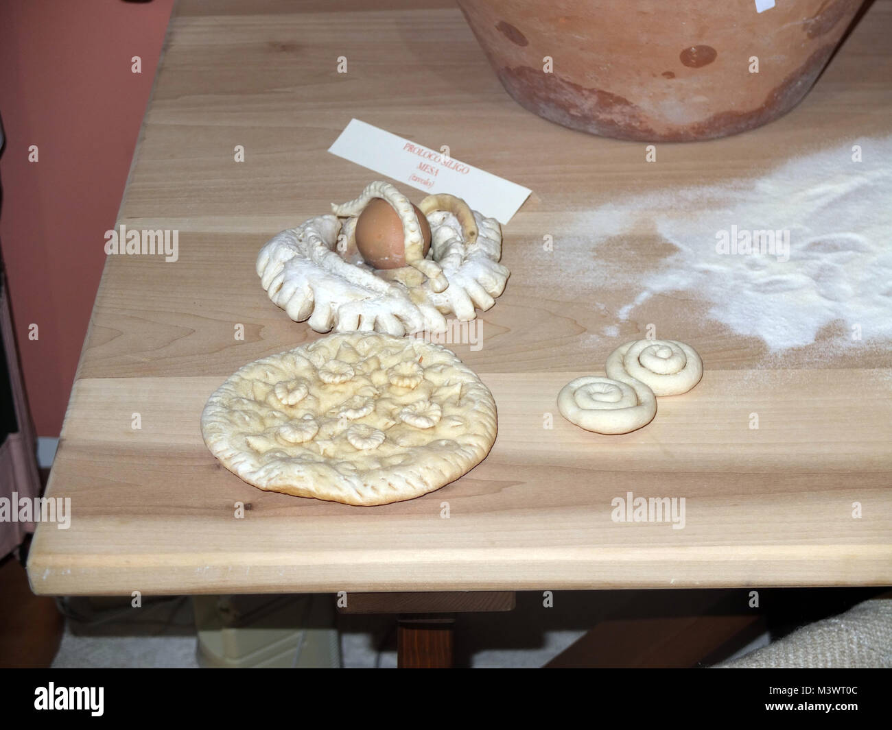 Sardinia, Traditional bread working Stock Photo - Alamy