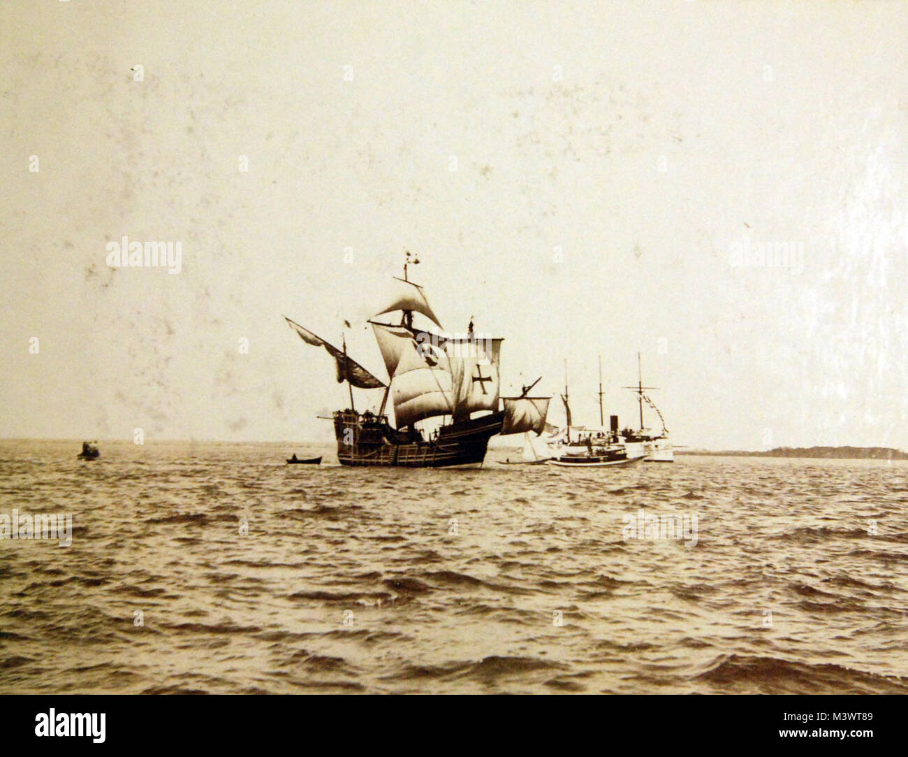 Lot-3906-8: Spanish Caravel Santa Maria, Replica, 1892. These were ...