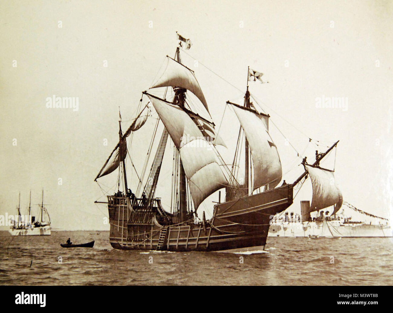 Lot-3906-9: Spanish Caravel Santa Maria, Replica, 1892. These were ...