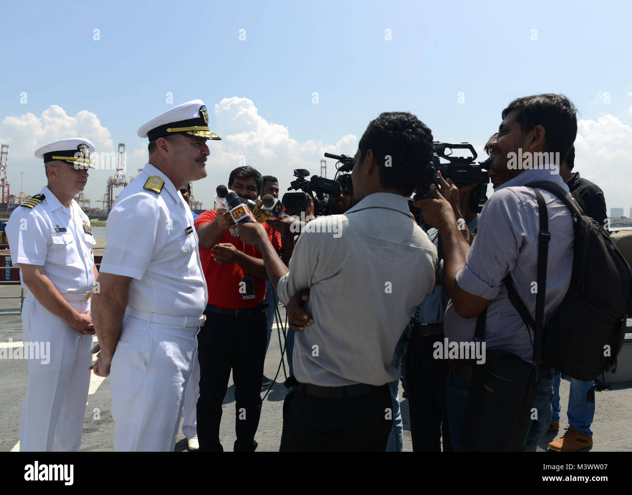 COLOMBO, Sri Lanka (Oct. 28, 2017) U.S. Navy Rear Admiral Gregory ...
