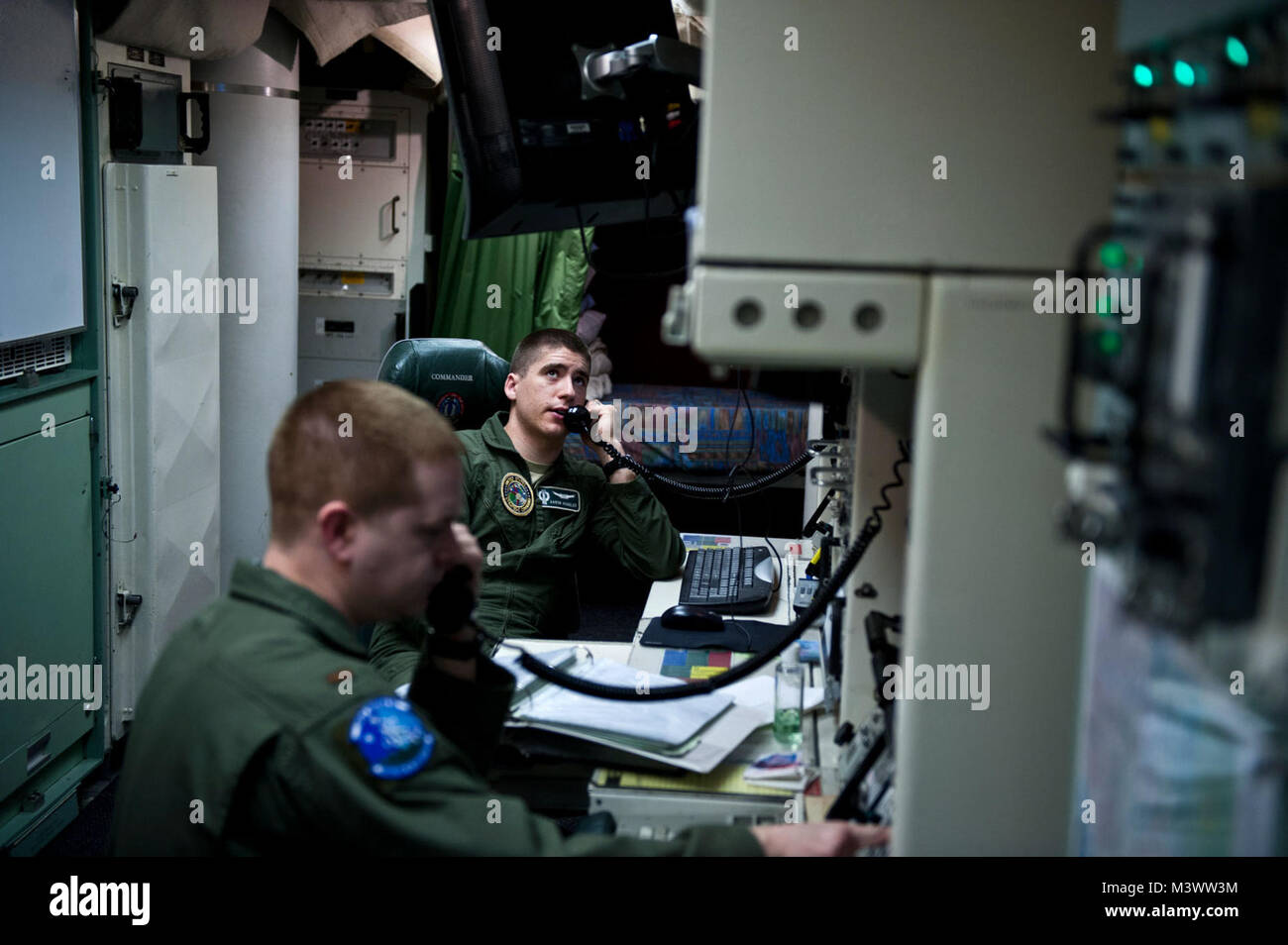 Nearly 60 feet underground, Hall (left) and Vogeler are on duty. The ...