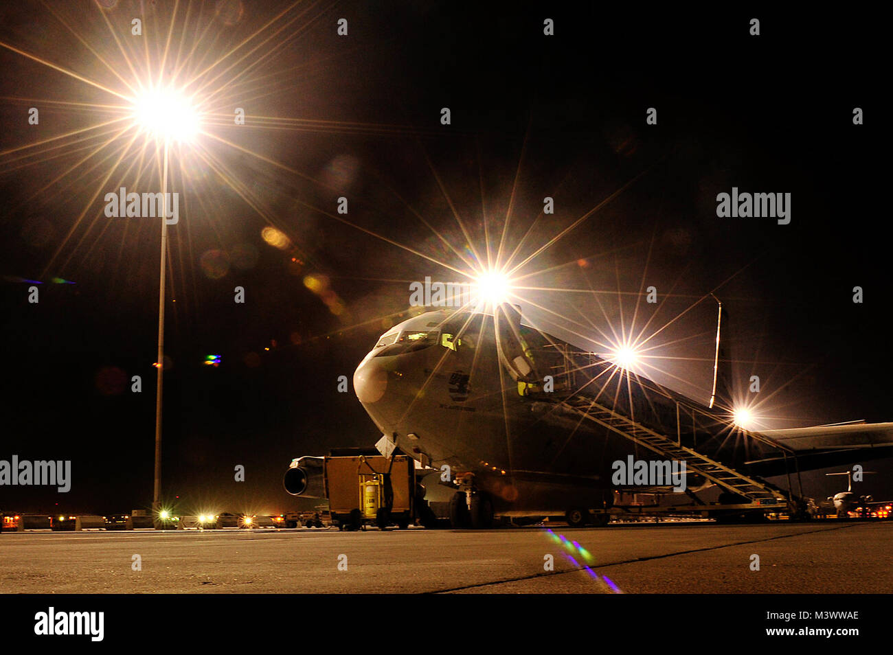 A U.S. Air Force E-8C JSTARS from the 7th Expiditionary Air Combat and ...