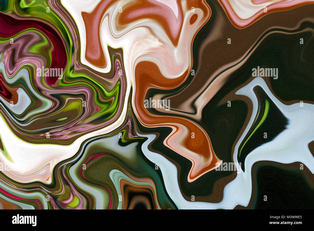 Juicy color mix painting with marbling. Marble texture. Paint splash ...