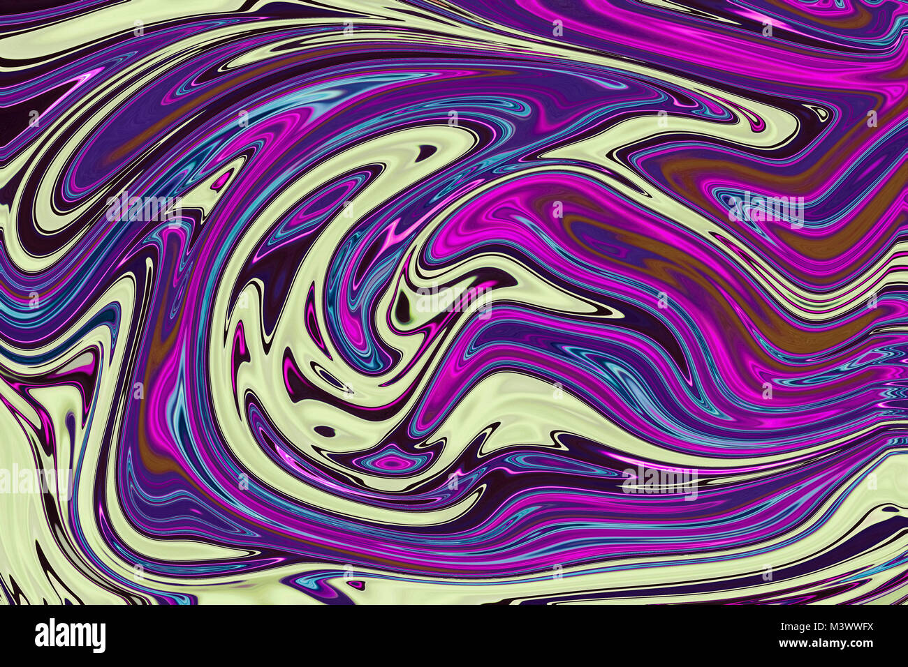 Juicy color mix painting with marbling. Marble texture. Paint splash ...