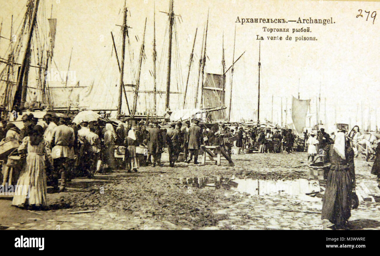 Lot-6322-5: Archangel, Russia, 1916-22. Shown: Harbor. Courtesy of the ...