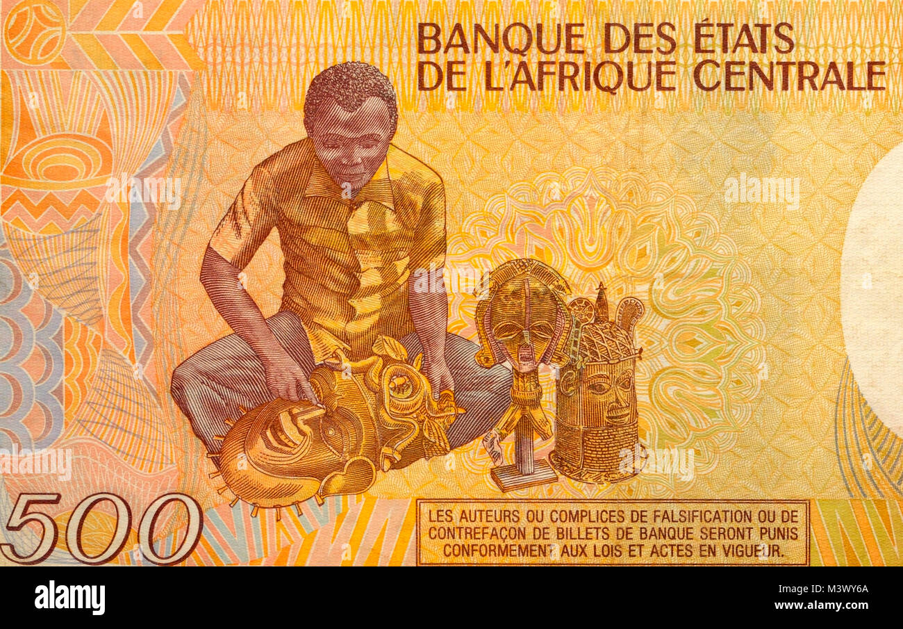 Chad 500 Five Hundred Franc Bank note Stock Photo - Alamy