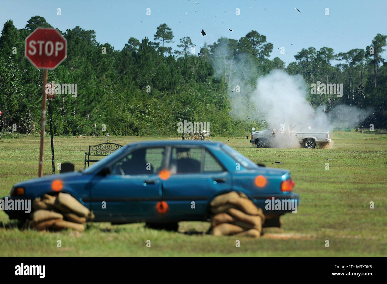 JROTC cadets were shown a demonstration of a car bomb exploding at ...